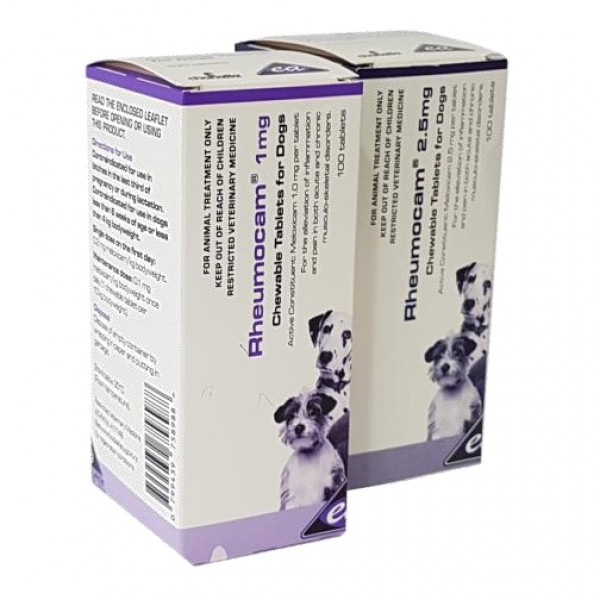Rheumocam® 1mg and 2.5mg Chewable Tablet - Ethical Agents Veterinary ...